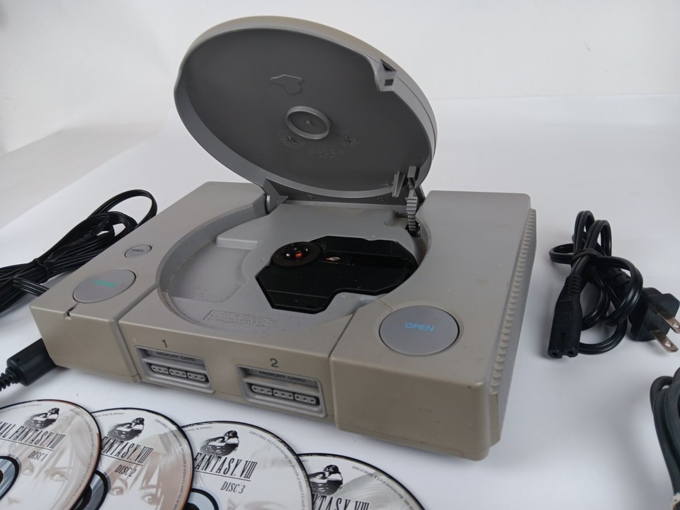 Sony PlayStation PS1 SCPH-5501 Console, Cords, FF VIII (no controller ...