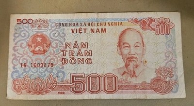 1988 Vietnam 500 Dong Note | eBay