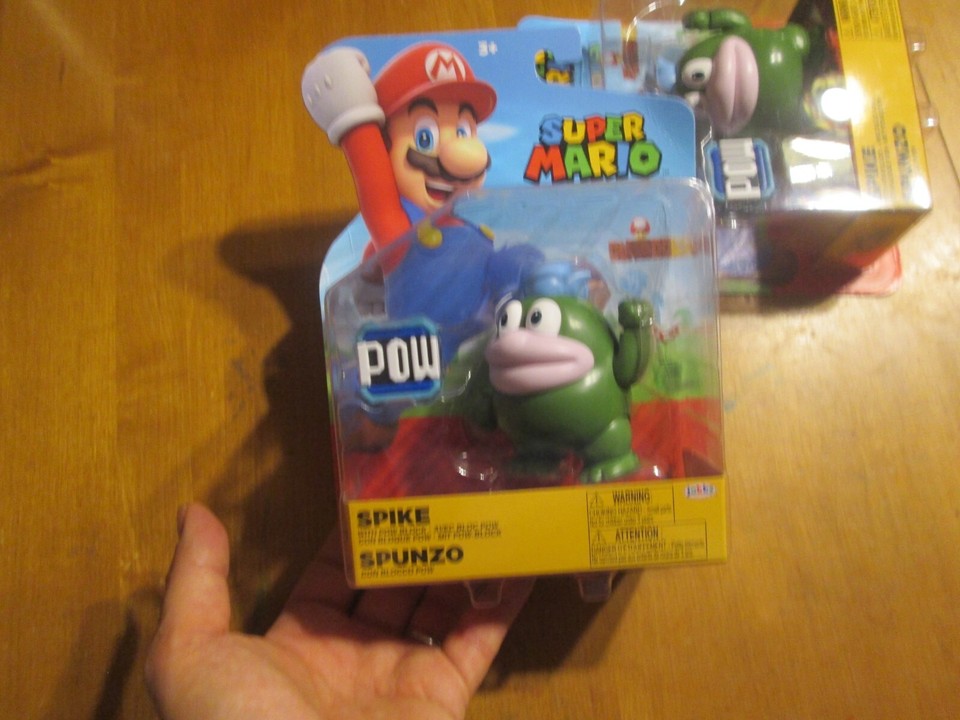 World of Nintendo SUPER MARIO SPIKE WITH POW BLOCK 4 INCH Jakks Pacific ...