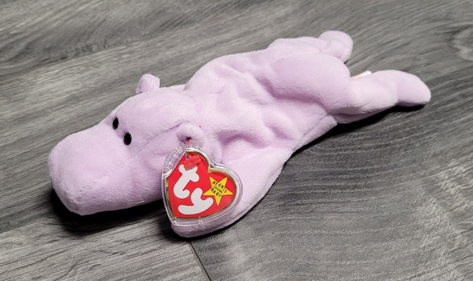 Ty Beanie Babies - Happy the Hippo Lavender style 4061 (1994) | eBay