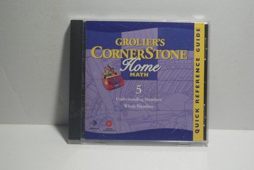 Grolier's Cornerstone Home Math Grades 5-6 CD CIB 1998 Educational PC ...
