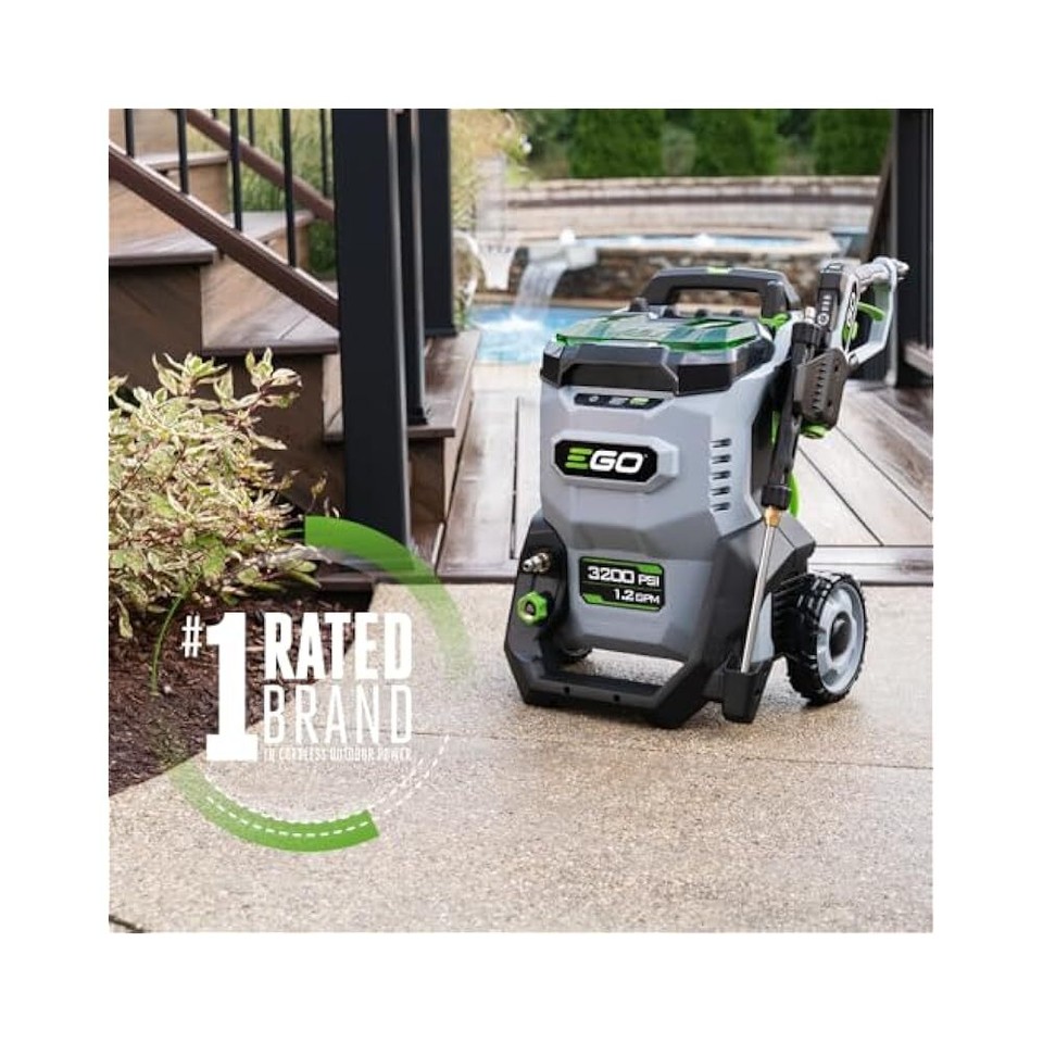 Pressure Washer, 3200 PSI Electric, Adjustable Settings, Battery ...