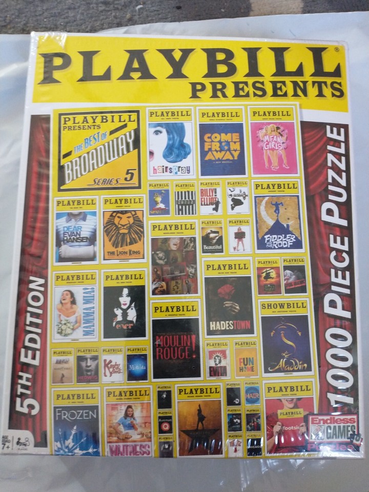 Endless Games Playbill Broadway Cover Jigsaw Puzzle - 1000 Piece ...