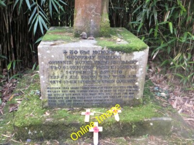 Photo 6x4 Base of war memorial on St Cyres' Hill Honiton/ST1600 The ...