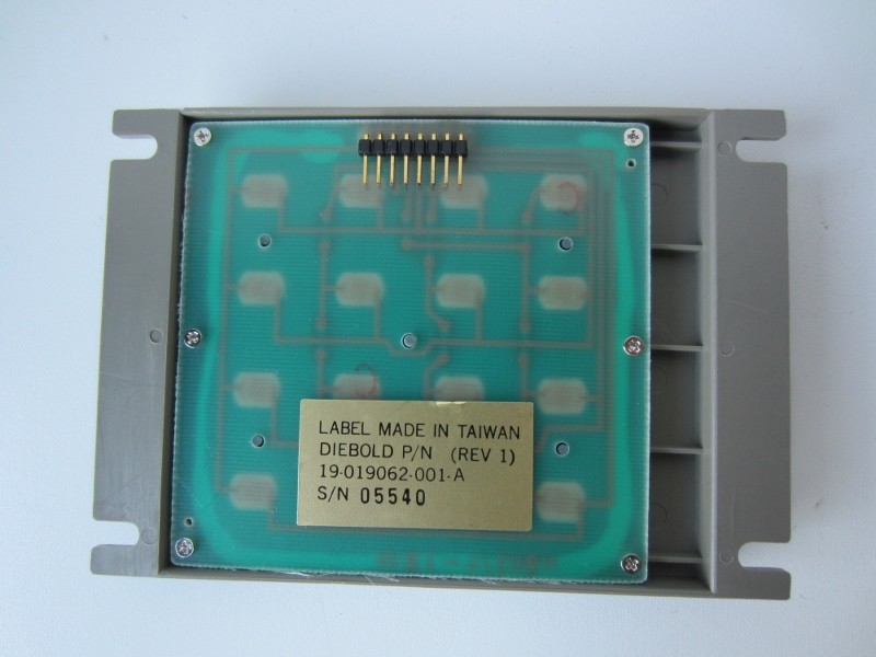 Diebold 19-019062-001-A ATM Keyboard Key Pad with Braille | eBay