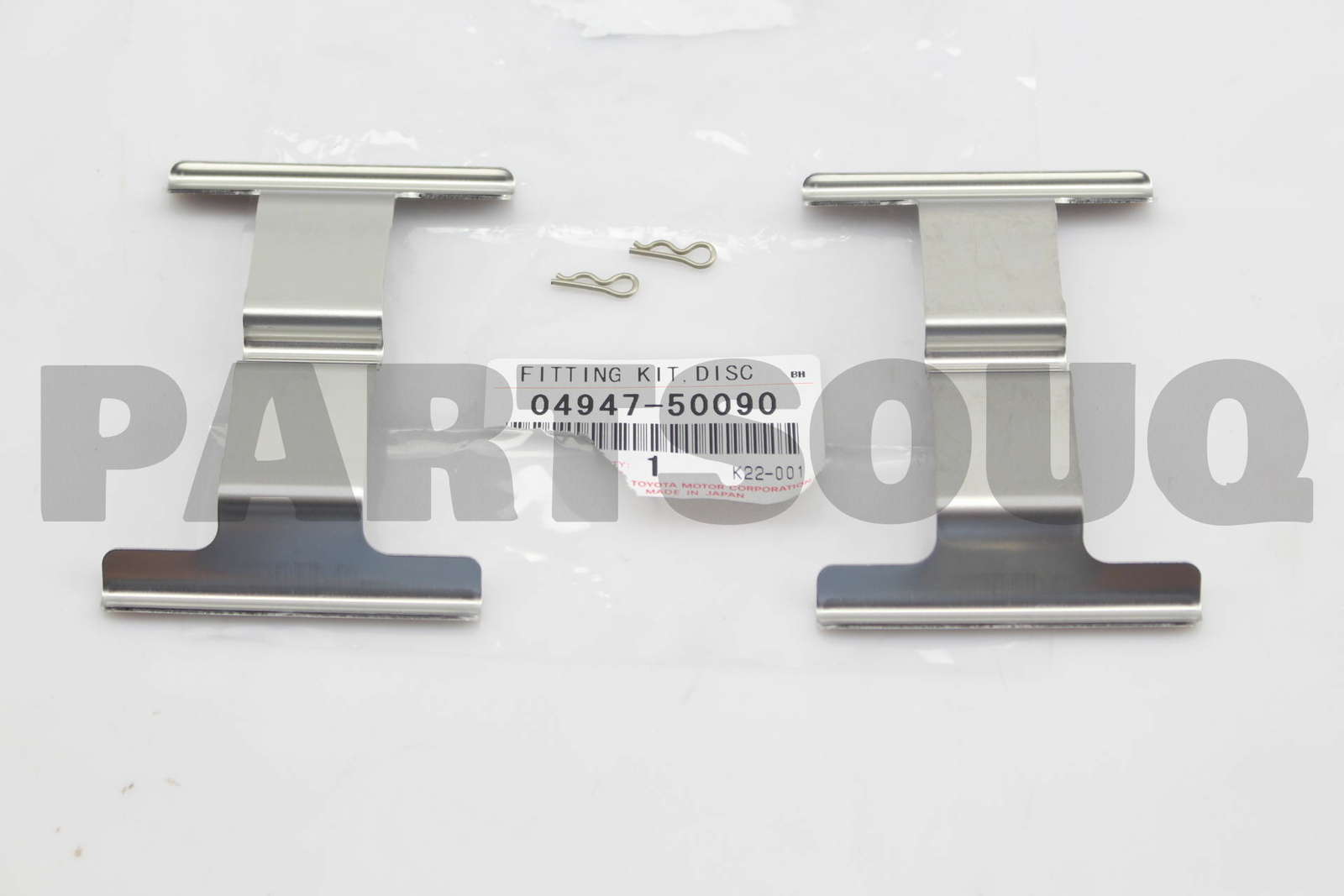 0494750090 Genuine Toyota FITTING KIT, DISC BRAKE, FRONT 04947-50090 | eBay