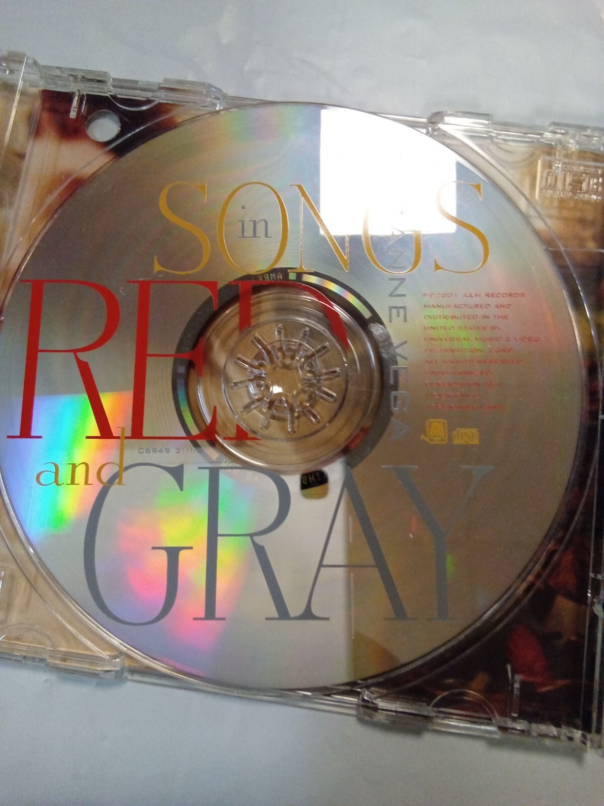 Songs in Red and Gray by Suzanne Vega (CD, Sep-2001, Uptown/Universal ...