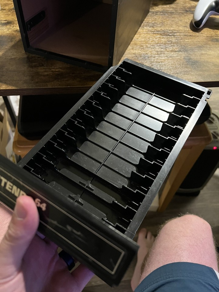 Nintendo 64 Game Storage Case Cabinet Drawer holds 12 Cartridges ...