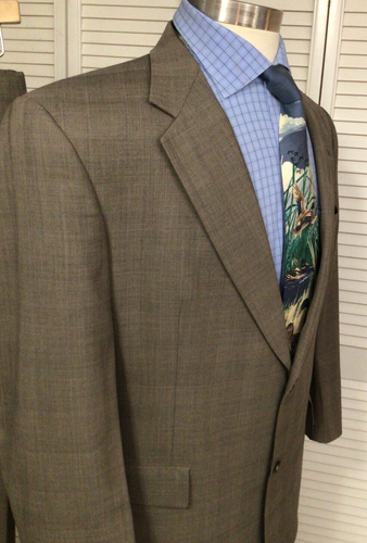 VTG HART SCHAFFNER MARX MENS BROWN 2 PC SUIT SIZE: 42R PANTS 34x28 | eBay