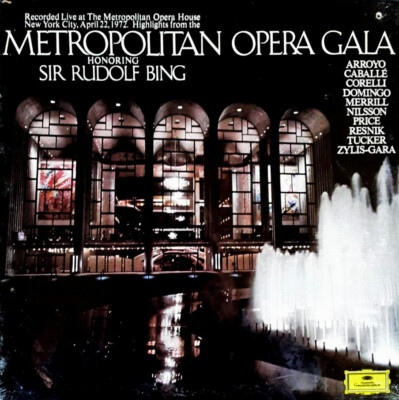 METROPOLITAN OPERA GALA / HONORING SIR RUDOLF BING - DEUTSCHE. GRAM ...