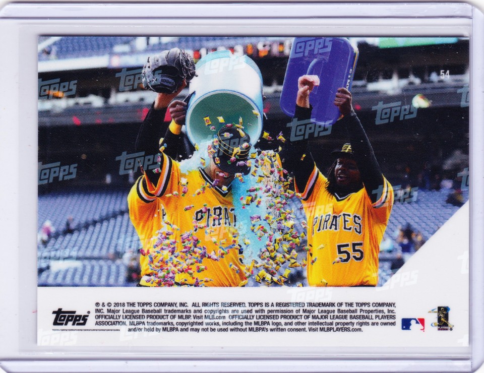 Jameson Taillon Pirates CG Shutout Topps NOW Moment 54 on 4-8-18 2018 ...