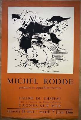 Michel Rodde - Poster Art French - Galerie Du Chateau - Cagnes Sur Mer ...