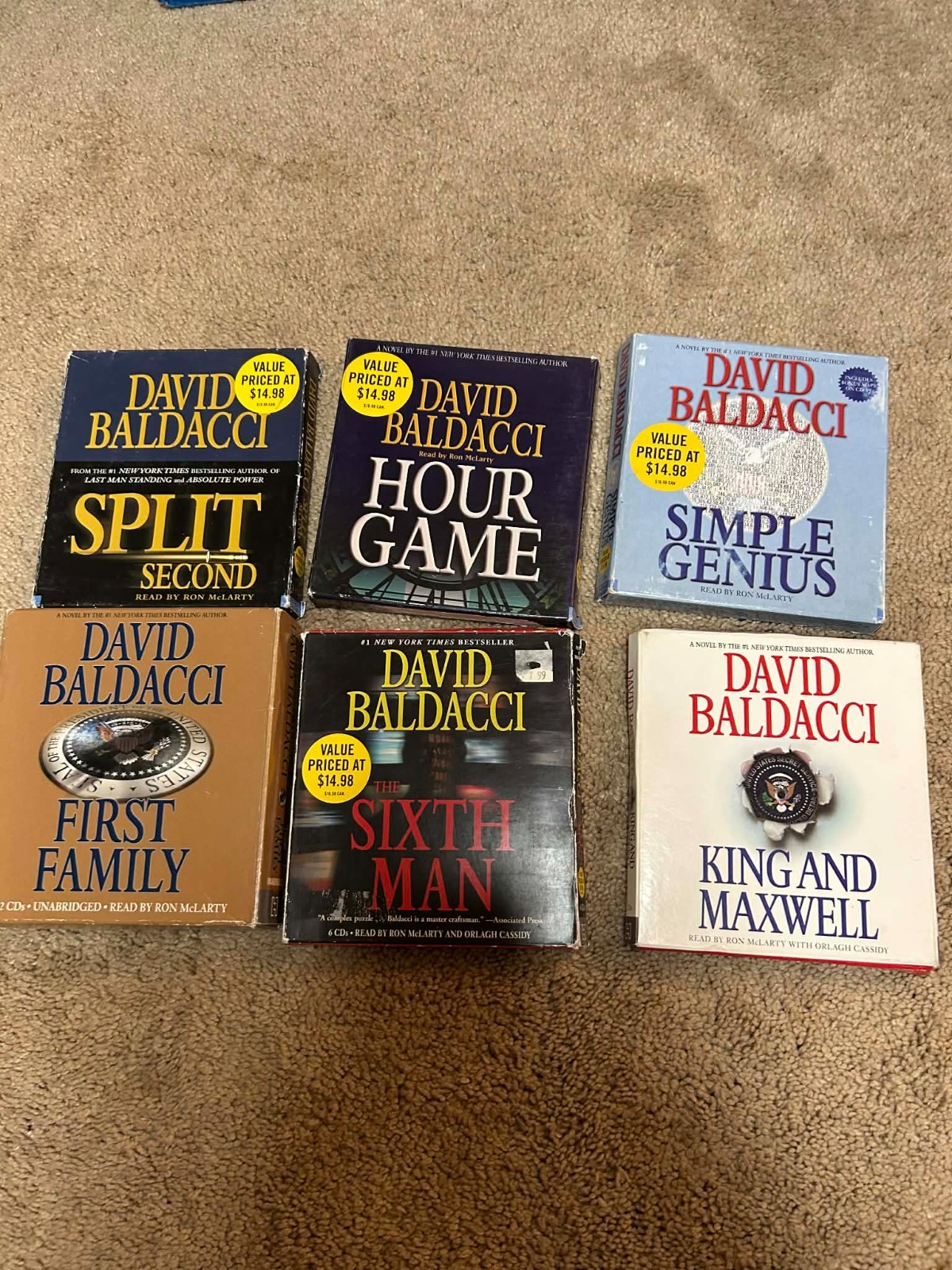 David Baldacci audiobook lot 3 complete series on CD 16 books | eBay