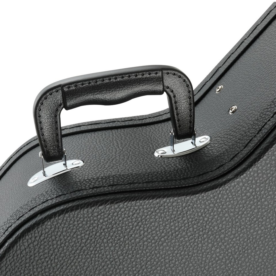 41" Acoustic Guitar Hard Case 6 or 12 String Dreadnought Wood Leather ...