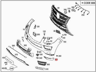Genuine MERCEDES X166 GL-CLASS X166 GLS Trim bumper 1668853025 | eBay