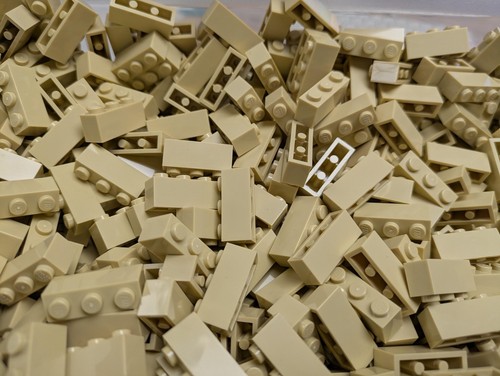 Lego 100 New Tan Bricks 1 x 3 Stud Building Blocks | eBay