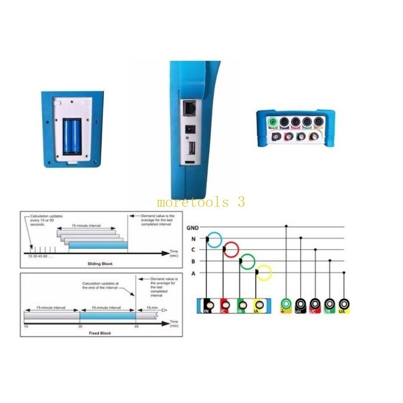 ME440 Three-phase Rogowski Power Analyzer Handheld Data Loggoer ...