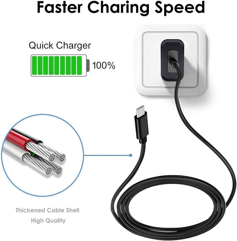 Replacement Samsung Smart tv Remote Control Charger Cord, USB C Black ...