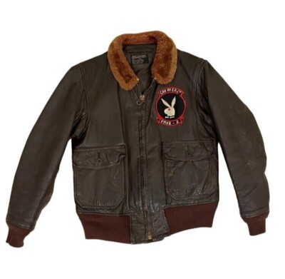 Vietnam 1968 USN G-1 Flight Jacket "VMAQ-2" Playboy Bunny patch (Size ...