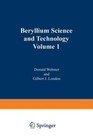 Beryllium Science and Technology: Volume 1 by D Webster: New 9781468434316| eBay