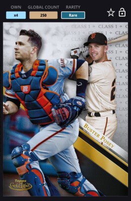 [DIGITAL CARD] TOPPS BUNT 2019 BUSTER POSEY GOLD LABEL, SF GIANTS C ...
