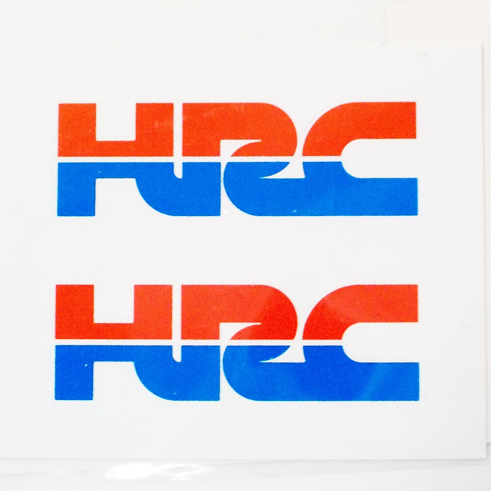 Genuine HONDA HRC logo decal sticker 2 sheets 0SYWG-R9D-H4 for sale ...