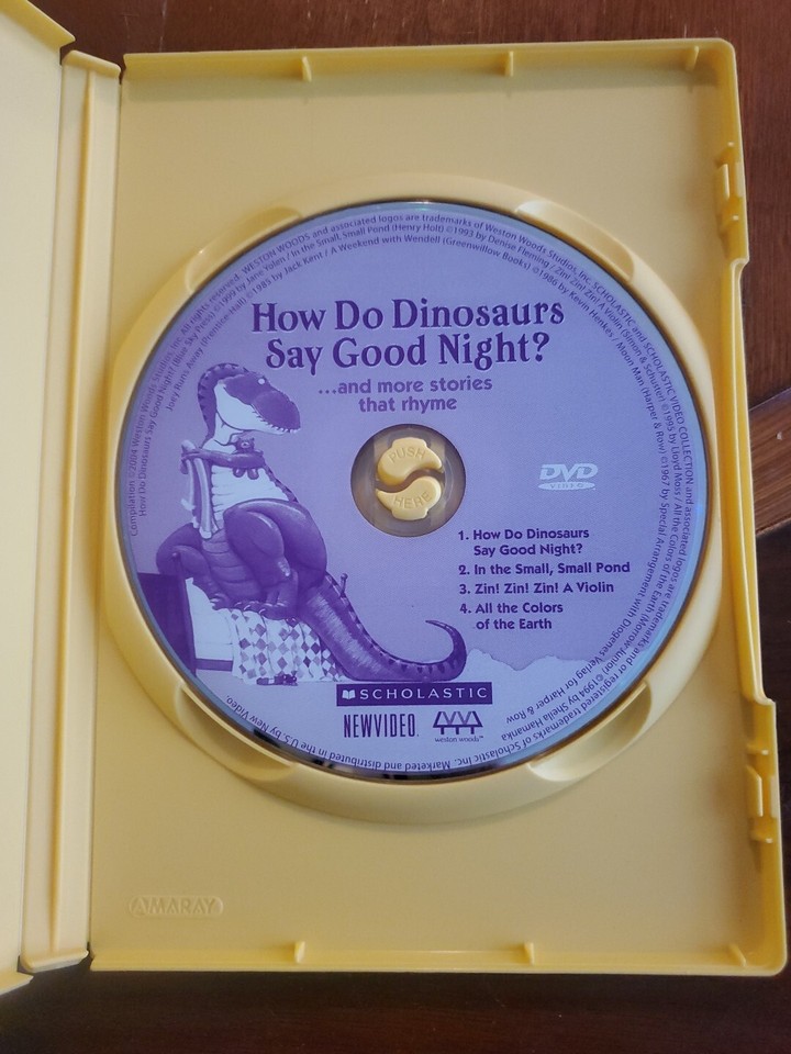 NEW - Scholastic - How Do Dinosaurs Say Good Night? (DVD, 2004 ...