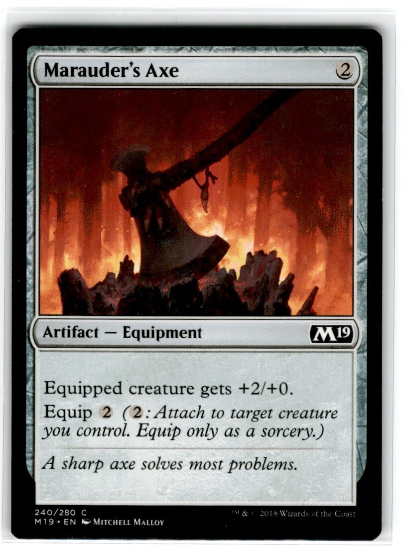 MTG Magic The Gathering Marauder's Axe Common Moderately Played | eBay