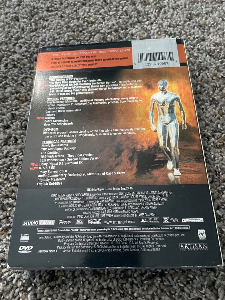 T2 - The Extreme DVD Edition (DVD, 2000, DVD-18 Dual Sided - Dual ...