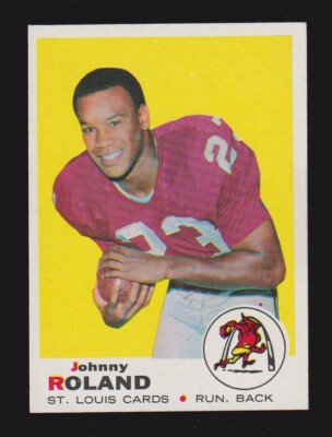 1969 TOPPS FOOTBALL #225 Johnny Roland Missouri ST LOUIS CARDINALS EX ...