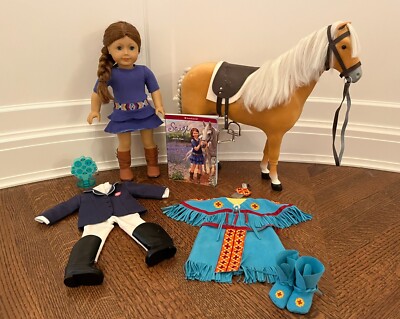 2013 American Girl Doll 'Saige' Full Set- Doll, 3 Outfits, Horse ...