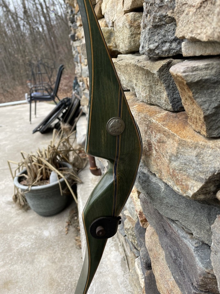 Bear Kodiak Magnum Recurve Bow Glass-Powered 50# New 58” String Nice ...