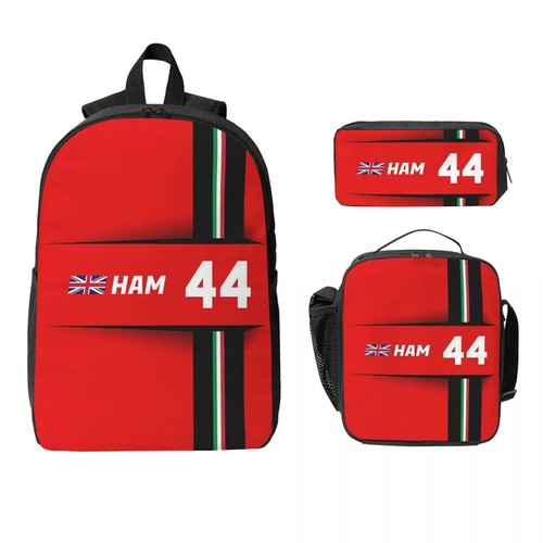 F1 2025 - #44 Lewis Hamilton Ferrari Backpack Lunch Bag and Pencil Case ...