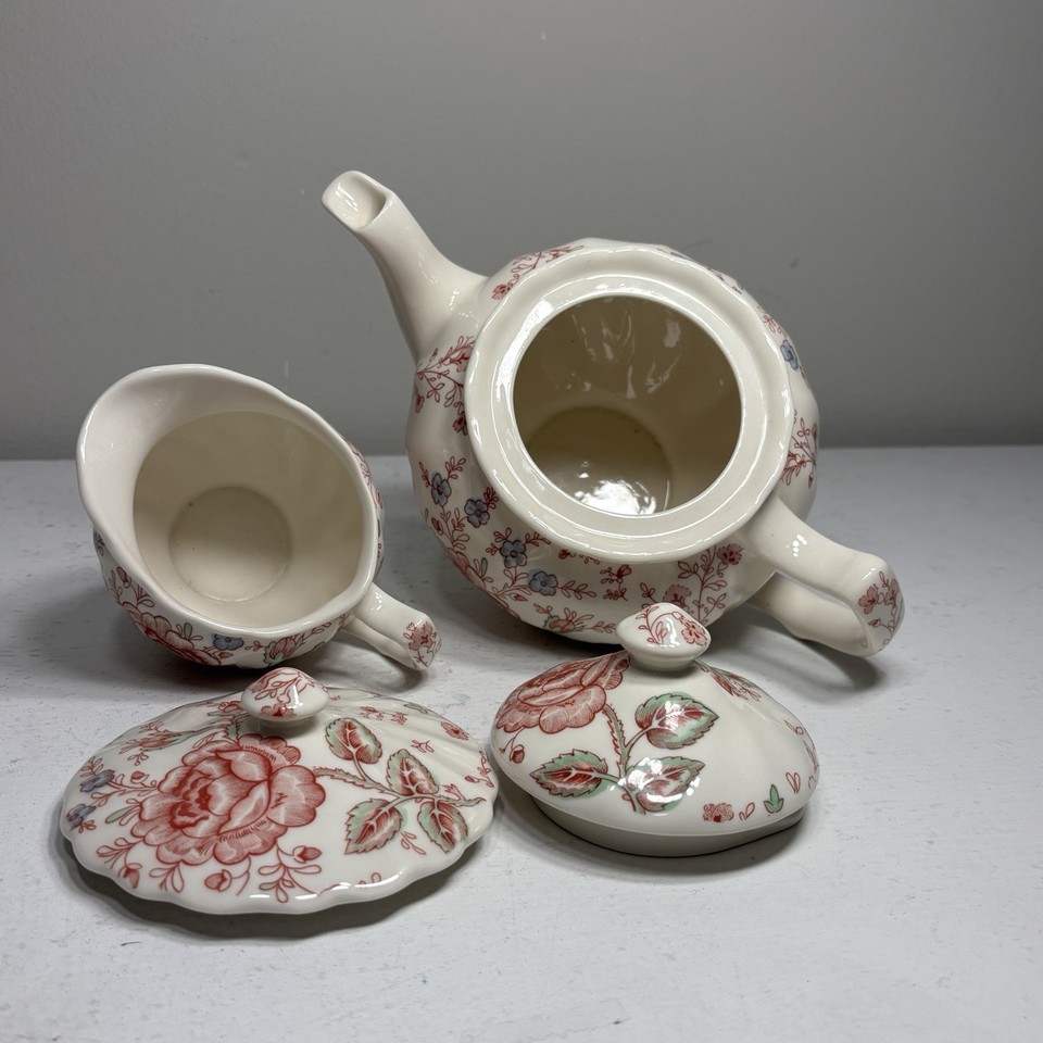 Johnson Brothers Rose Chintz Rose 12 Piece set | eBay