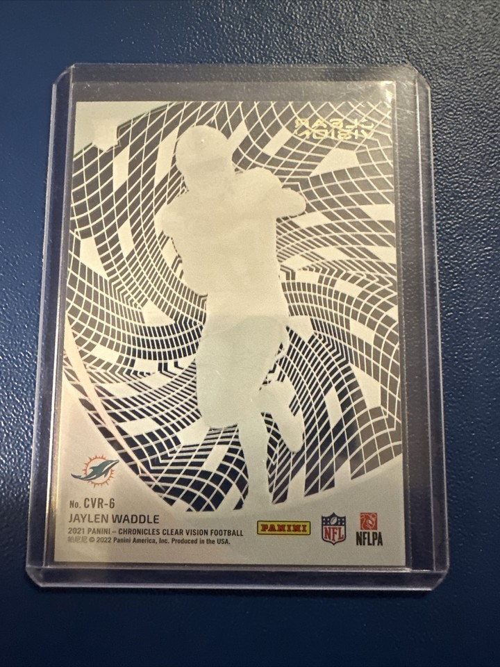 2021 Panini Chronicles Jaylen Waddle RC Clear Vision CV-6 Miami ...