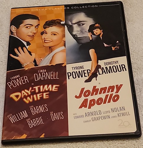 Day-Time Wife 1939 / Johnny Apollo 1940 DVD Double Feature Tyrone Power ...