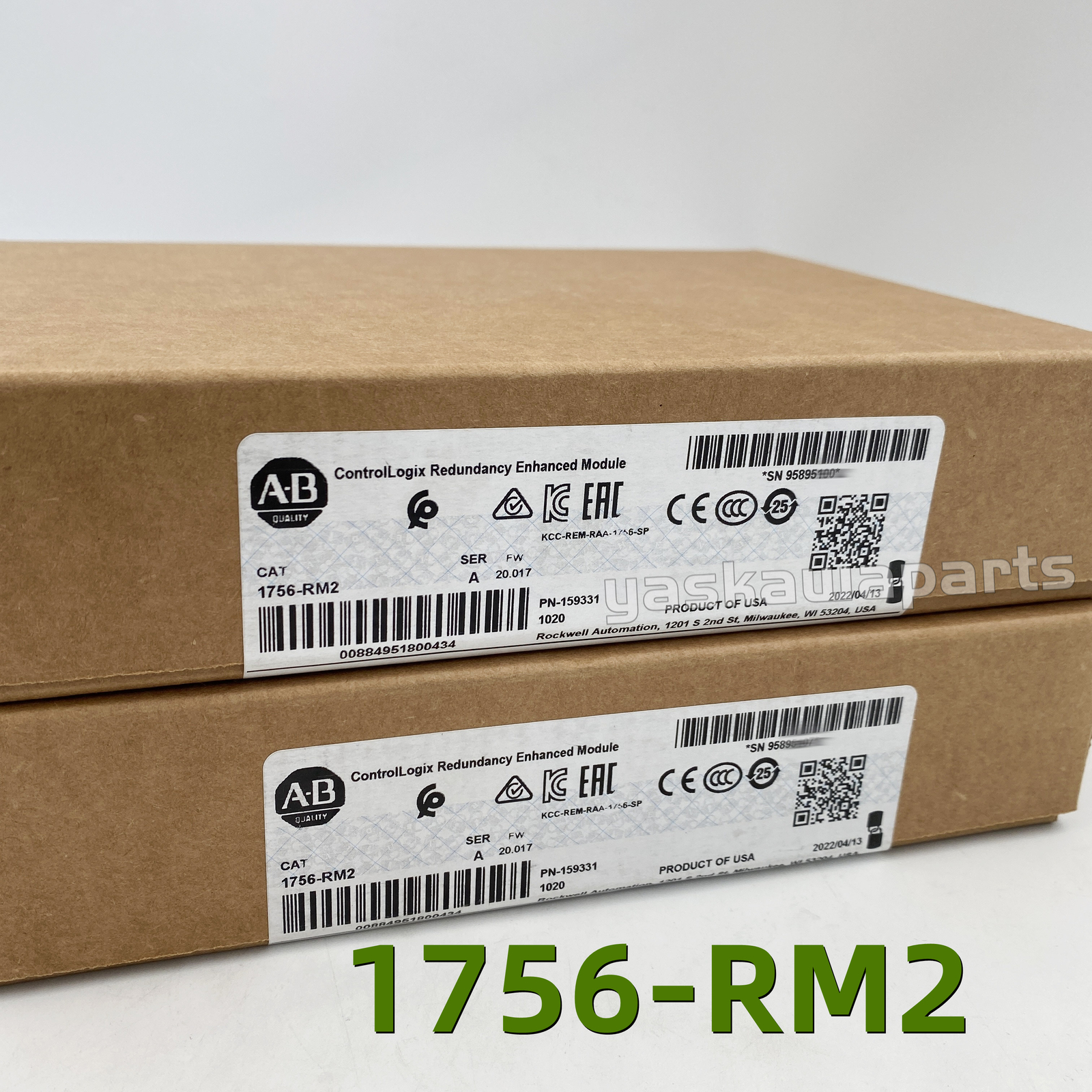 Allen-Bradley 1756-RM2 SERA ControlLogix Redundancy Enhanced Module New ...
