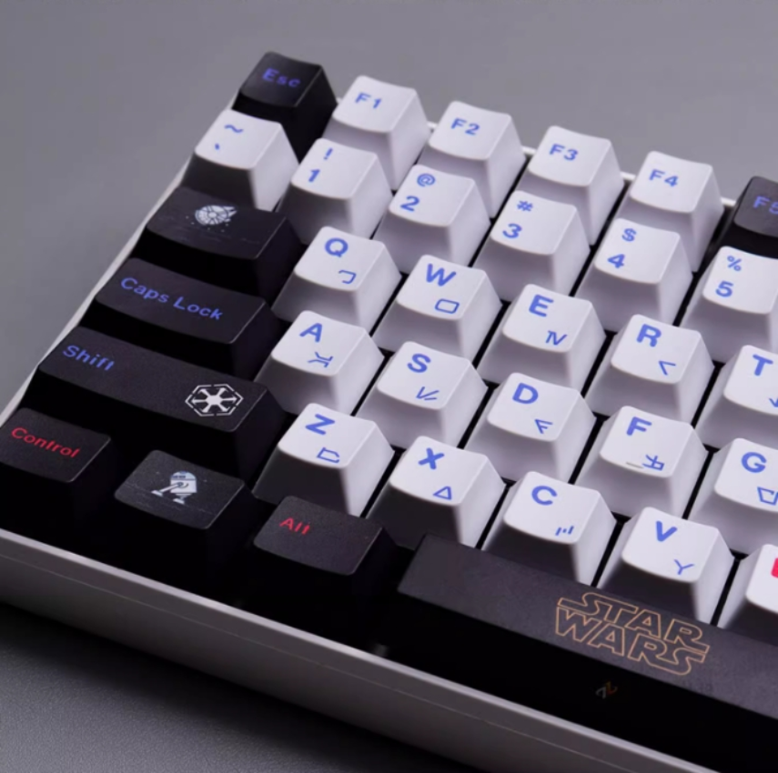 Star Wars PBT Sublimation 129 Keys Keycaps Cherry H For Mechanical A ...