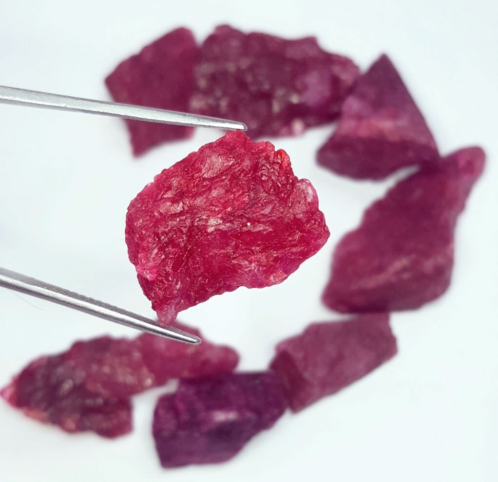 Loose 295.52 Ct Natural Red Beryl Bixbite Rough Lot Brazilian Beryl ...