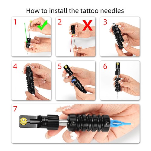 Aluminum Alloy Tattoo Hand Poke Pen Needle Holder Stick Grip Bracket ...