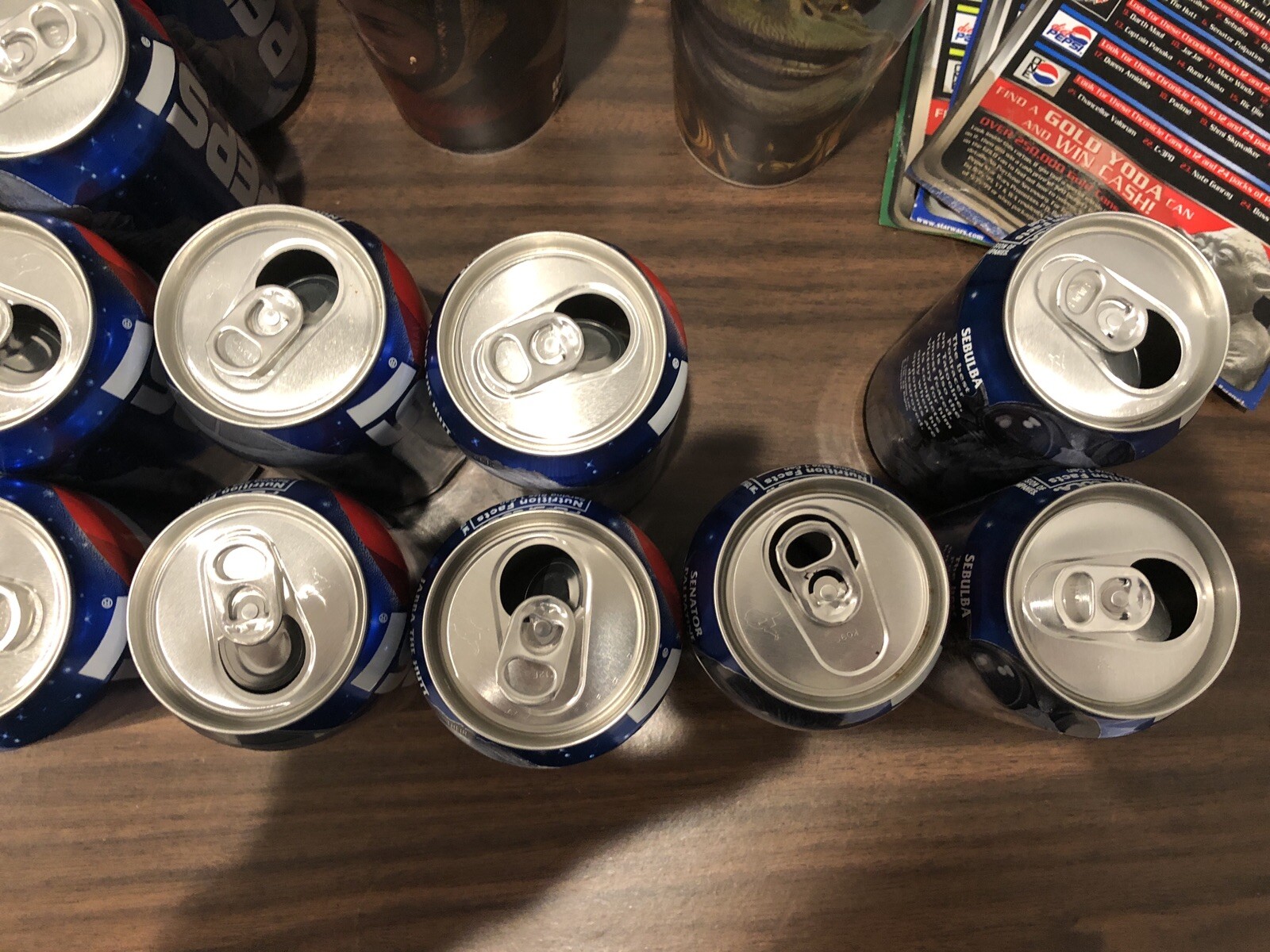 Star War Episode-1 Phantom Menace Pepsi Cans & KFC, Taco Bell Collector ...