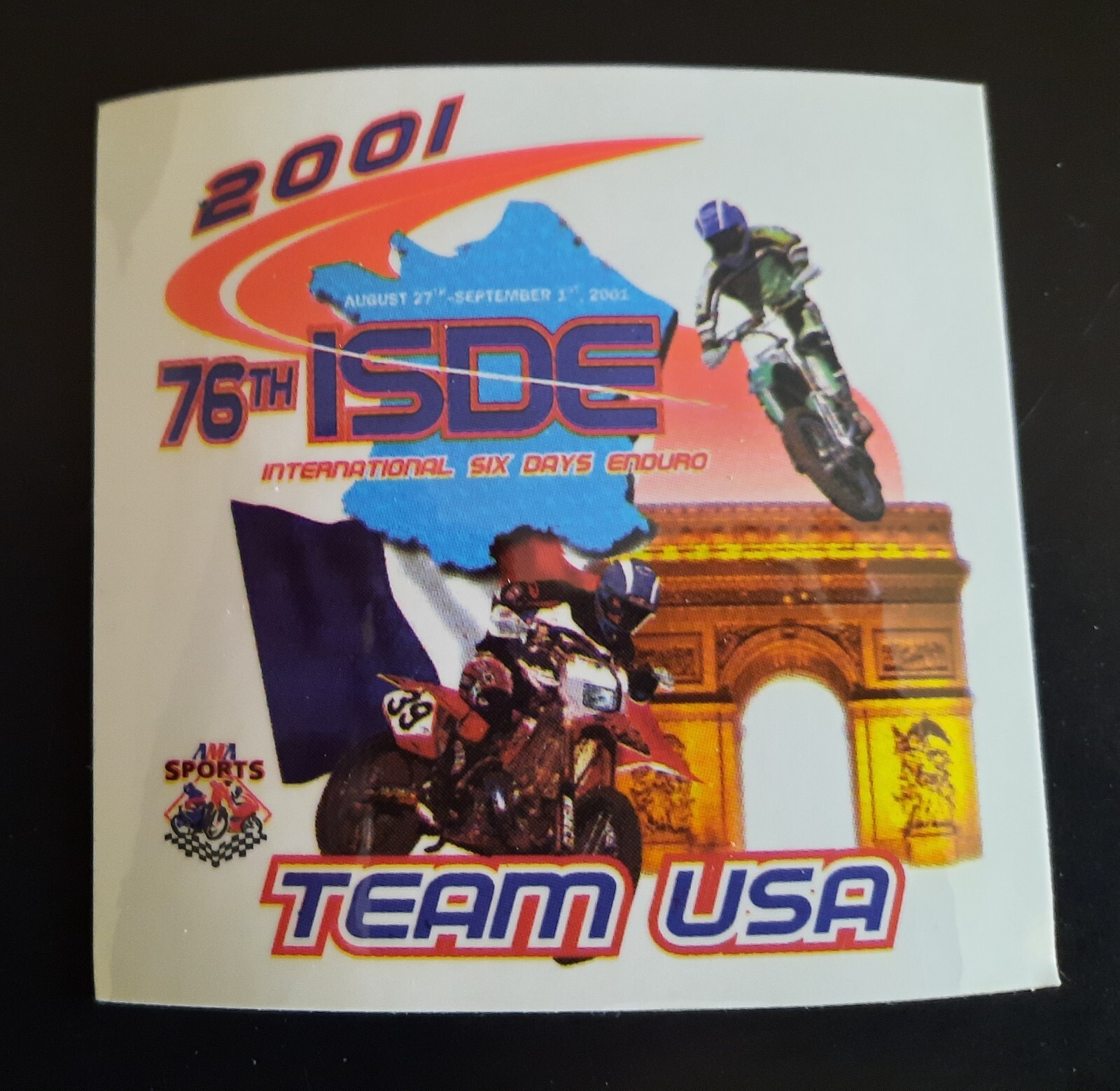 Vintage International Six Days Enduro ISDE 2001 Sticker USA France ...