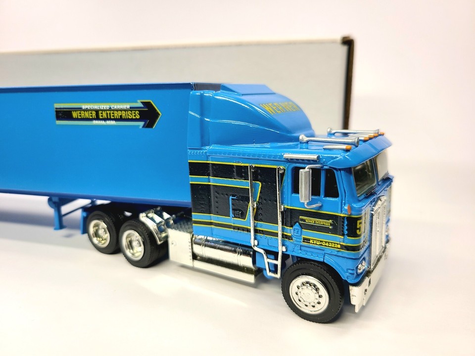 Kenworth K100 Aero with Dry Van Trailer - Werner - ASAM Smith 1:48 ...
