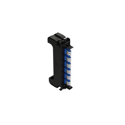 Belden FFSX06LD 6-Port 12 Fiber Singlemode LC Duplex Adapter OS2 Blue ...