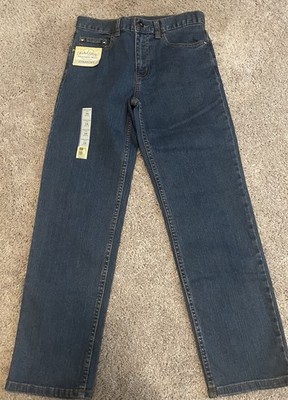 New Faded Glory Girls Jeans Adjustable Waist Blue Denim Jeans Size 14 ...