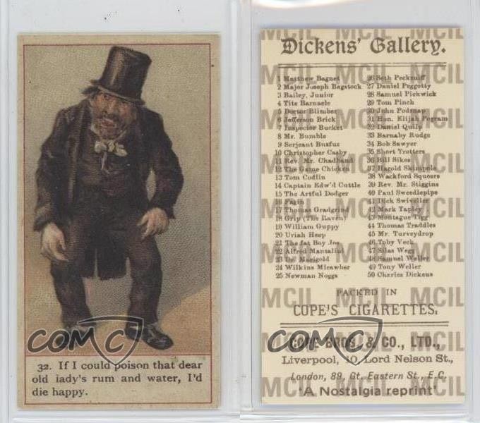 1989 MCIL 1900 Cope's Cigarettes Dickens Gallery Reprints Daniel Quilp ...