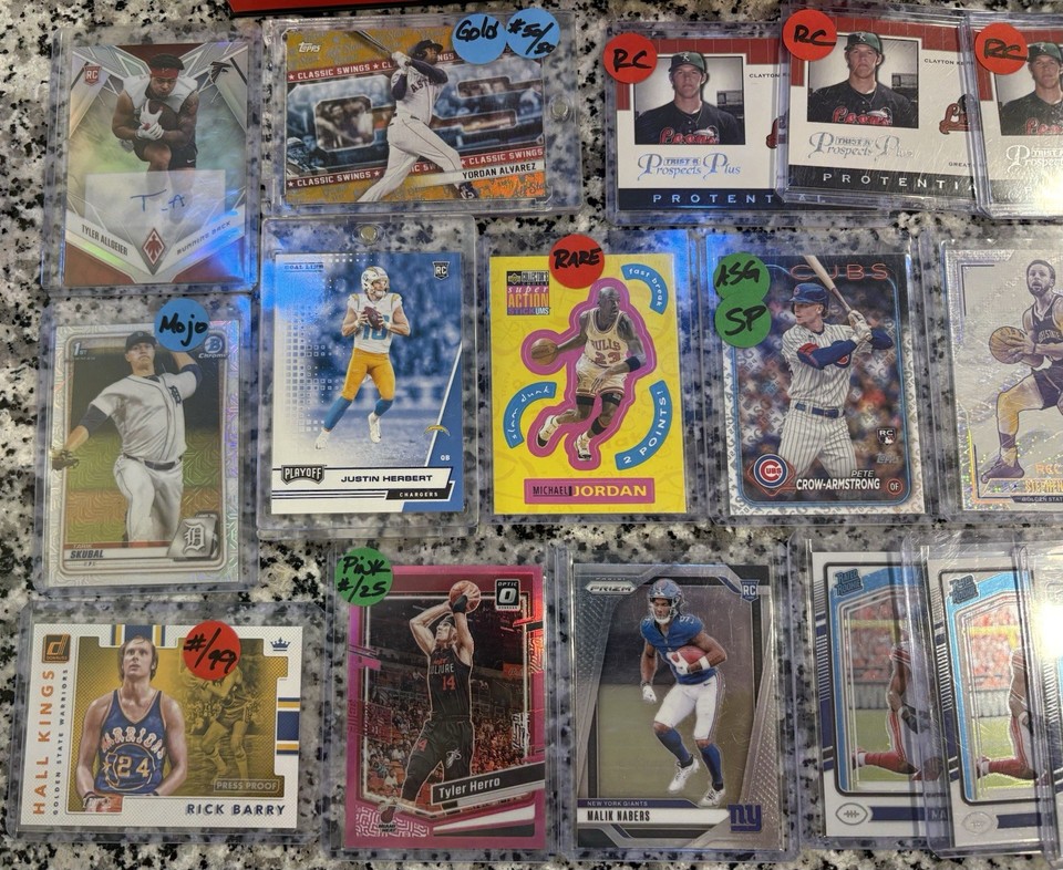Huge Sports Card Lot Auto Rookie RC Jersey Patch PSA Ohtani Jordan 2,000+ Cards | eBay