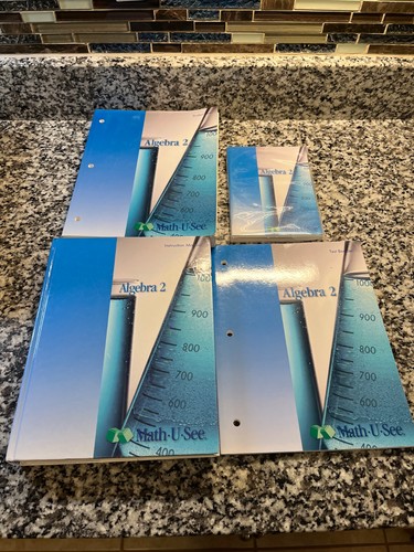 Math U See Algebra 2-Dvd, Student Workbook, Manual, Test Booklet | eBay