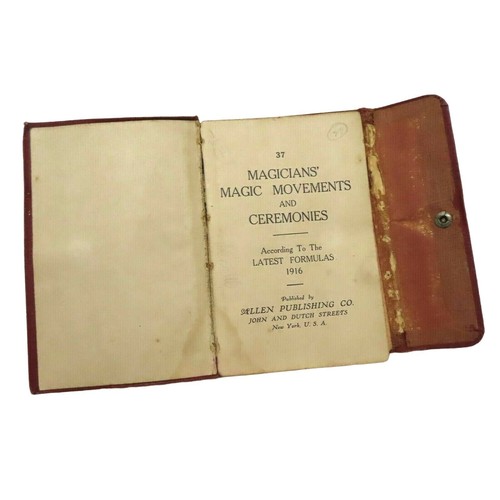 37 Magicians Magic Movements and Ceremonies Latest Formulas 1916 Red ...