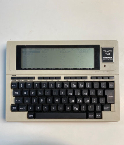 Vintage Tandy 102 Portable Computer With Case And New Batteries. | eBay